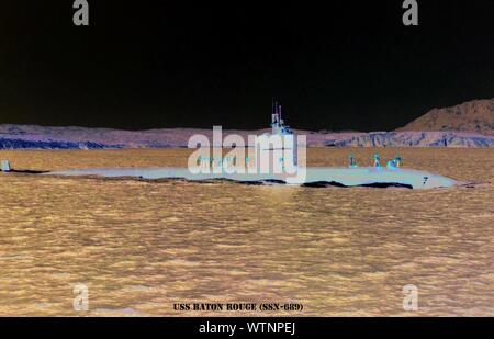 USS Baton Rouge (SSN-689), sea trials (31 May 1977 Stock Photo - Alamy