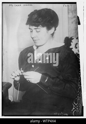 A photograph of Mrs. Calvin Coolidge, wife of the 30th President of the ...