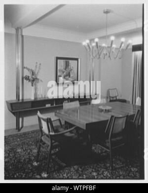 Mrs. David Hey, residence at 241 Central Park West. Dining room I ...