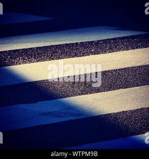Close up view at zebra crossing Stock Photo - Alamy