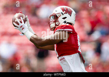 Madison, WI, USA. 7th Sep, 2019. Referee Amanda Sauer during the NCAA ...