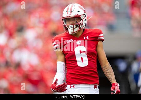Madison, WI, USA. 7th Sep, 2019. Referee Amanda Sauer during the NCAA ...