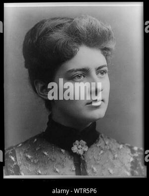 A portrait of Mrs. Grover Cleveland, the First Lady of the United ...