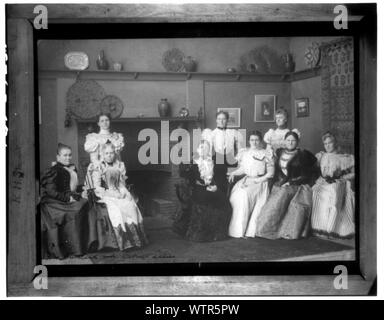 Mrs. Grover Cleveland and cabinet ladies, 1897. Photograph shows group ...