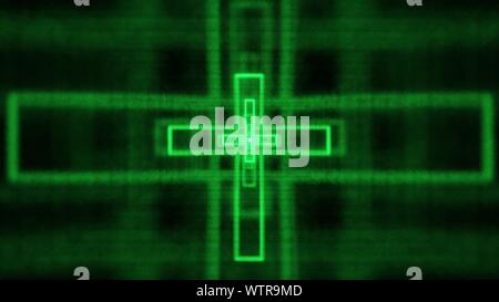 green glowing holy christian cross 3d rendering background wallpaper ...
