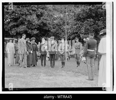 Mrs. Harding planting tree, 5/30/23 Stock Photo - Alamy