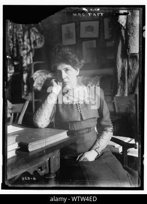 A portrait of Mrs. William Howard Taft, wife of the 27th U.S. President ...