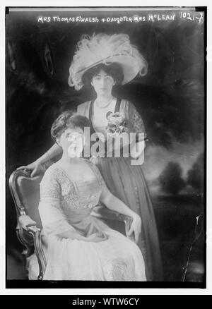 Mrs. Thos. Walsh and Mrs. McLean, her daughter, 1910 Stock Photo - Alamy