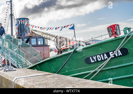 The Lydia Eva boat, Great Yarmouth, Norfolk Stock Photo - Alamy