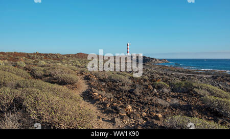 The Rasca lighthouse (Faro de Rasca), close to the most southerly point ...