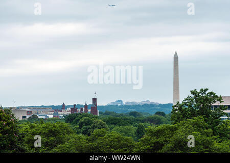 Panorama aerial view of Washington DC Skyscraper skylines building ...