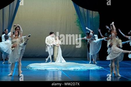 Hamburg, Sept. 6, 2019: Dancers of the world-famous Hamburg Ballet at a ...