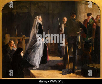 Execution of Mary Queen of Scots, February 8, 1587. After an engraving ...
