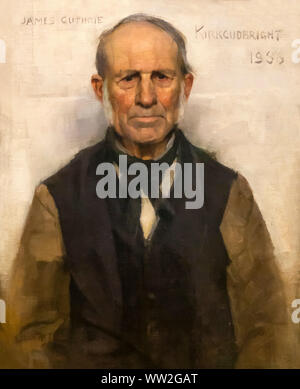 Old Willie, The Village Worthy, James Guthrie, 1886 Stock Photo - Alamy