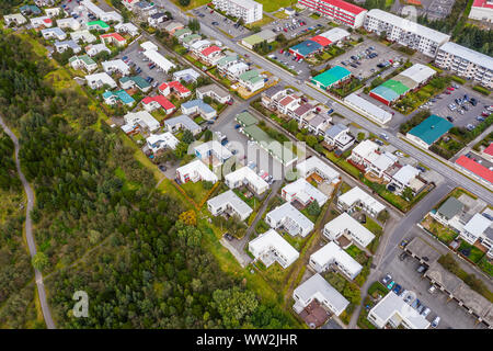 Aerial suburbs, Reykjavik, Iceland Stock Photo - Alamy