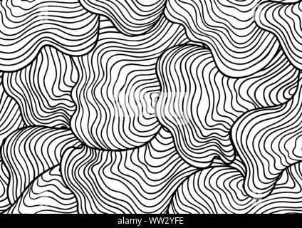 Seamless ripple pattern. Repeating vector texture. Wavy graphic ...