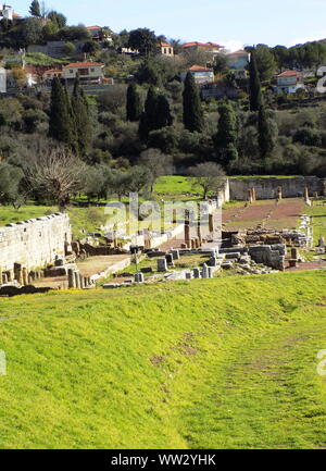 ancient, town, archeological, place, Messini, Messinia, Greece Stock ...