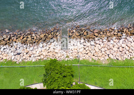 Aerial view of cyberport in hong kong island Stock Photo - Alamy