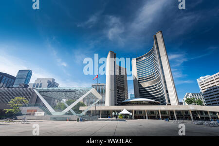 Toronto City Hall, Ontario, Canada, designed by the Finnish architect ...