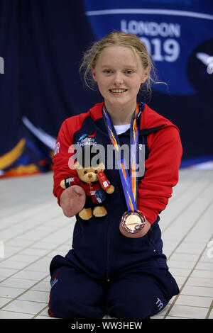 Great Britain’s Ellie Challis in action during the Women’s MC 150m ...