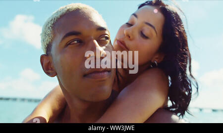 USA. Kelvin Harrison Jr. and Alexa Demie in a scene from the ©A24 new ...