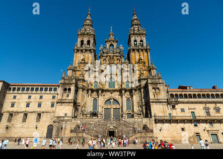 Religious architecture, cathedral of Santiago de Compostela, pilgrimage ...