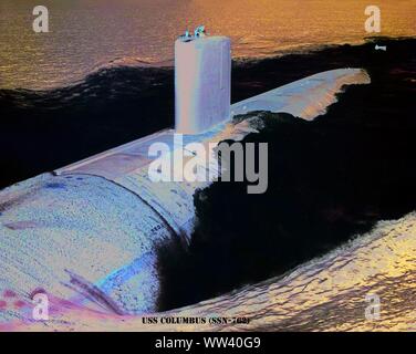 The attack submarine USS Columbus (SSN 762) U.S. Navy Stock Photo - Alamy