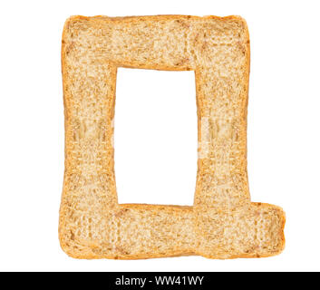 Isolate bread letter, alphabet on white background Stock Photo - Alamy