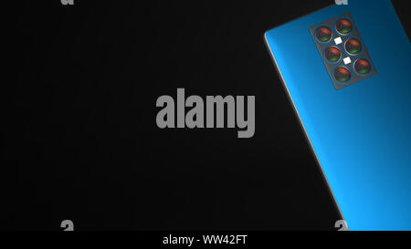 The 3d rendering of six camera phone system Stock Photo - Alamy