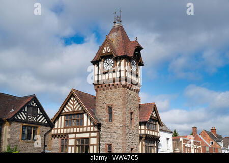 The Barrett Browning Memorial Institute clock tower and library ...