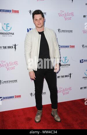 HOLLYWOOD, CA - SEPTEMBER 12: Matt Shively (L) and Ashley Newbrough ...