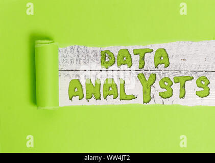 Word writing text Data Analysts. Business photo showcasing Programmer Design and Create Report ...