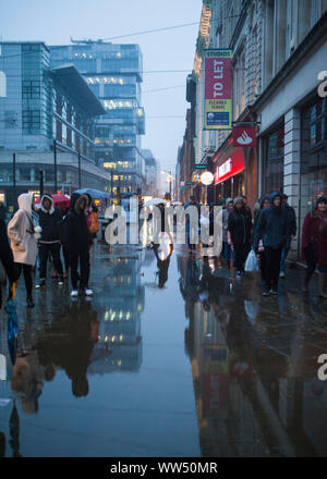 rainy day in Manchester Stock Photo - Alamy