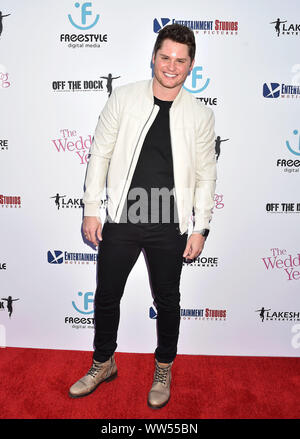 HOLLYWOOD, CA - SEPTEMBER 12: Matt Shively (L) and Ashley Newbrough ...