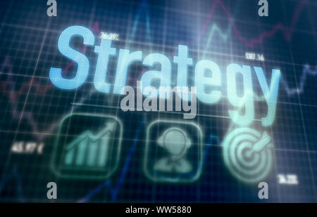 KPI concept on a blue dot matrix computer display Stock Photo - Alamy