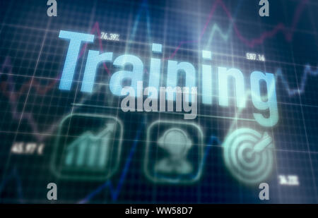 Webinar concept on a blue dot matrix computer display Stock Photo - Alamy