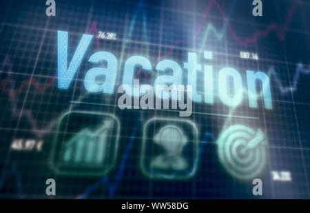 Discover concept on a blue dot matrix computer display Stock Photo - Alamy