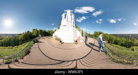 360° view of Aerial 360 equirectangular panorama Statue of Liberty New ...