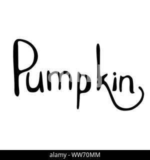 Vector outline drawing of squash text. Hand drawn lettering ...