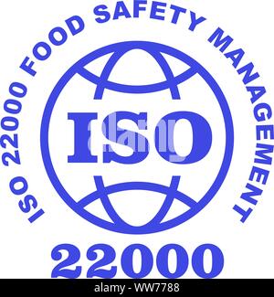 ISO 22000 standard certificate badge - Food safety management Stock Vector Image & Art - Alamy