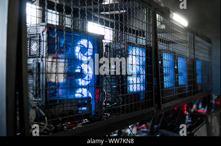 Computers in modern computer club for gamers and peoples who love ...