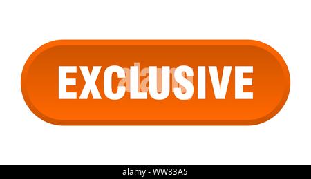 exclusive sign. exclusive rounded orange sticker. exclusive Stock ...
