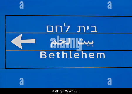 Bethlehem road sign Stock Photo - Alamy