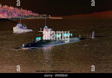 USS John C. Calhoun (SSBN-630 Stock Photo - Alamy