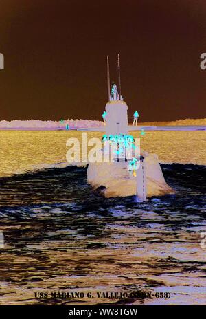 The USS Mariano G. Vallejo (SSBN-658) monument on Mare Island in ...
