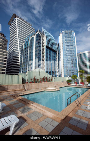 Condominium swimming pool, Salcedo Village, Makati, Metro Manila ...