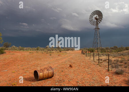 Approaching storm in Queensland outback Australia Stock Photo - Alamy