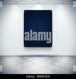 Black room with glass placeholder Stock Vector Image & Art - Alamy