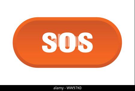 sos sign. sos rounded orange sticker. sos Stock Vector Image & Art - Alamy
