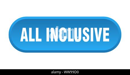 all inclusive sign. all inclusive rounded blue sticker. all inclusive ...